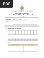 Proforma For Application For Declaration of Probation | PDF