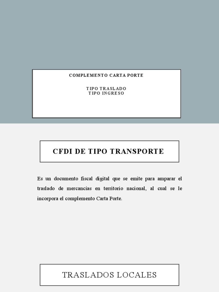 Complemento Carta Porte | PDF | Business