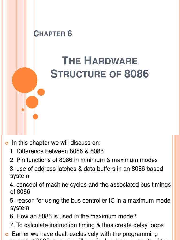 Address Multiplexing - Hardware Structure of 8086 | PDF | Input/Output | Central Processing Unit