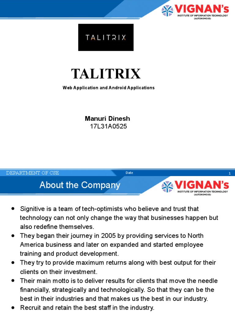 Talitrix: Manuri Dinesh | PDF | Web Application | Application Software