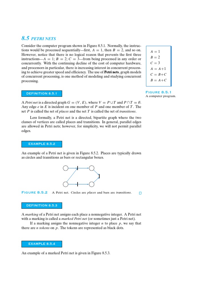 Petri Nets by R. Johnsonbaugh | PDF | Theoretical Computer Science | Graph Theory