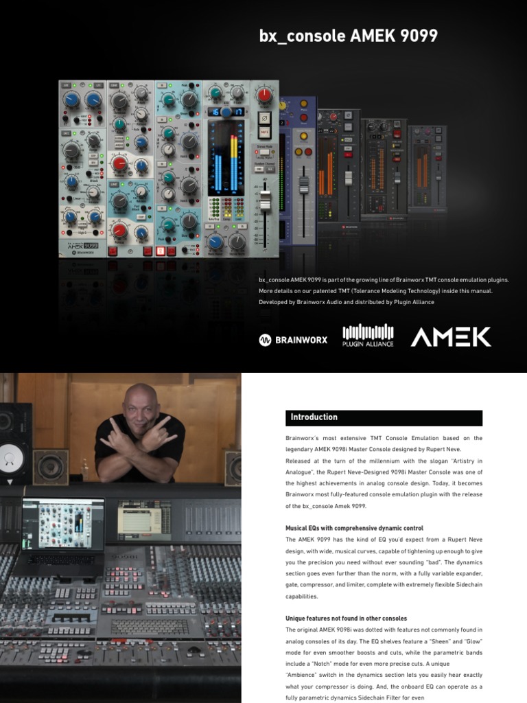 bx_console AMEK 9099 Plugin Manual | PDF | Equalization (Audio) | Low ...