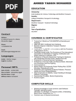 Sample Seafarer Resume | PDF | Sailor | Port