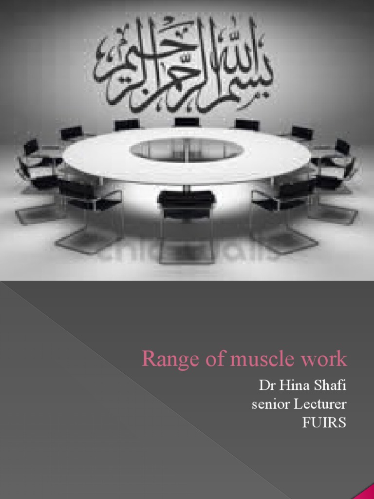 Types and Ranges of Muscle Work | PDF | Muscle | Muscle Contraction