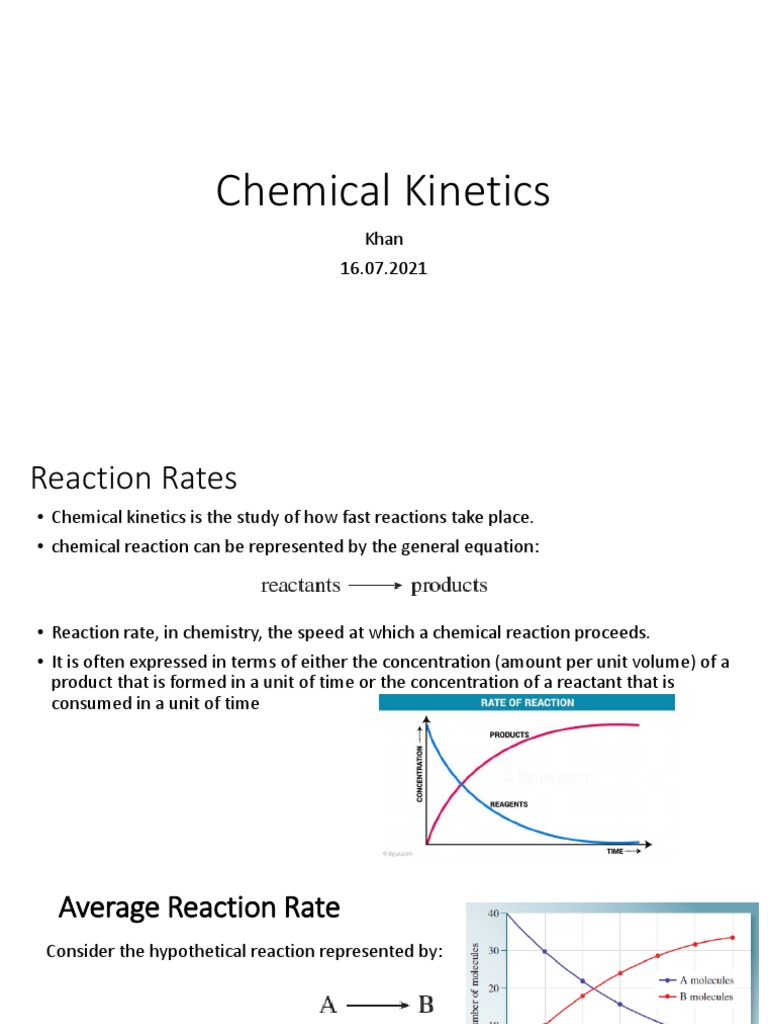 Chemical Kinetics | PDF | Reaction Rate | Chemical Reactions