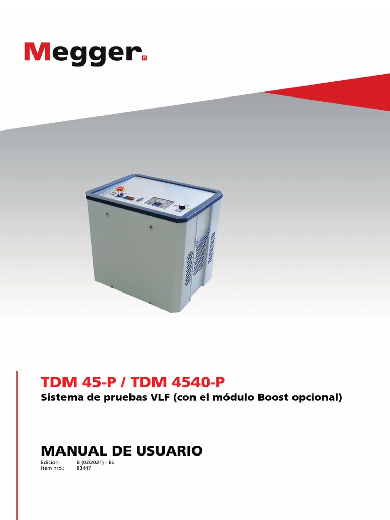 Man TDM 45 P Es | PDF | Corriente continua | voltaje