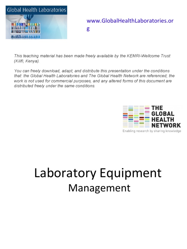 Lab Equipment Management Guide | PDF | Assay