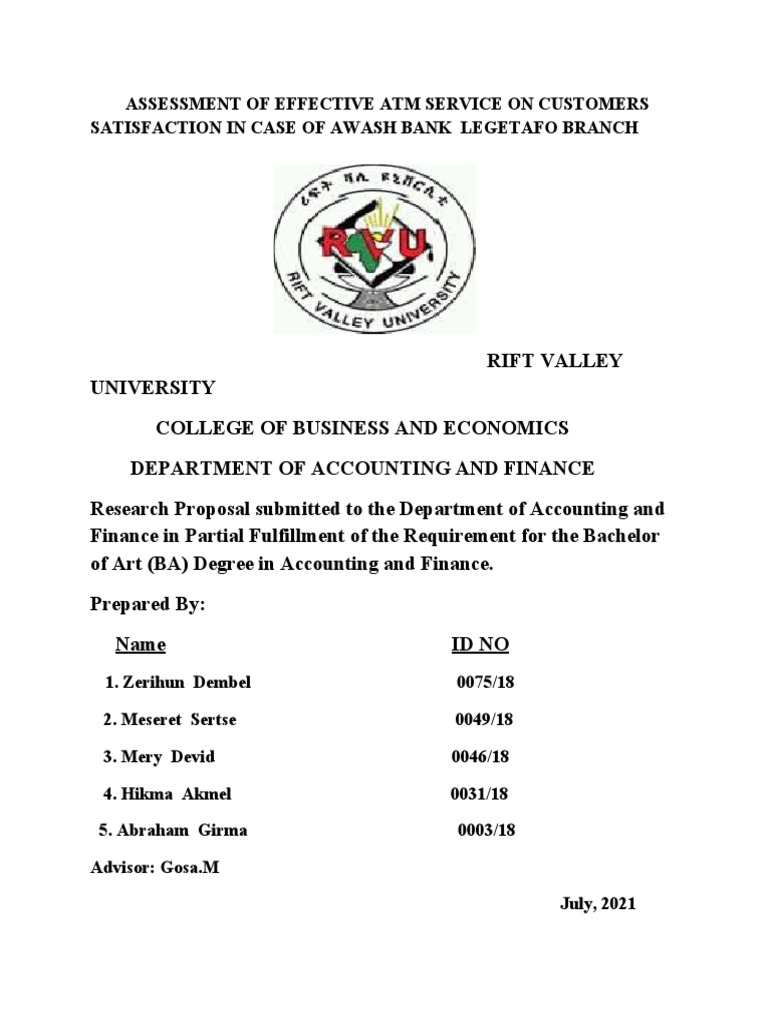 ATM Service Impact on Customer Satisfaction | PDF | Automated Teller ...