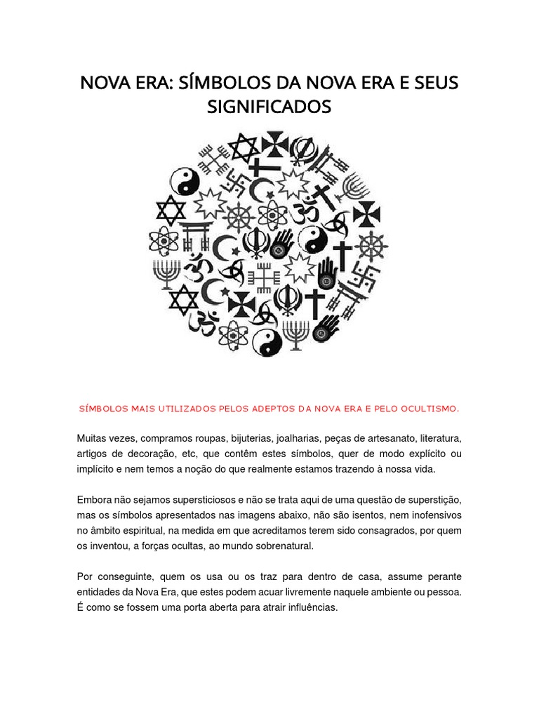 Símbolos da Nova Era e Seus Significados | PDF | Runas | Deusa Mãe