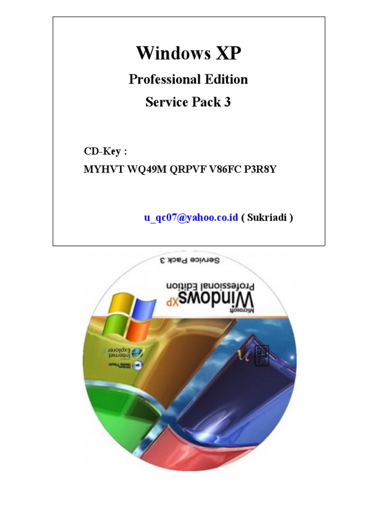 Windows XP Pro SP3 Key Info | PDF