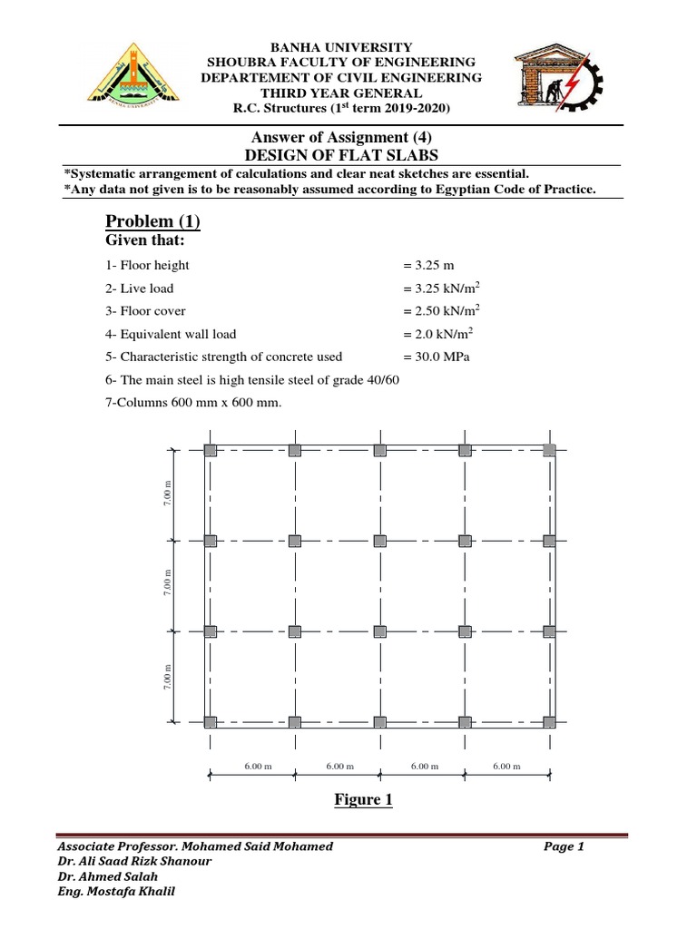 Flat Slab Design Calculation Guide | PDF | Applied And ...