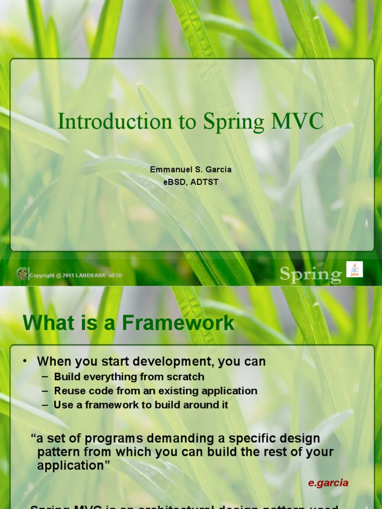 Introduction To Spring MVC (Emmanuel Garcia) | PDF | Cyberspace ...