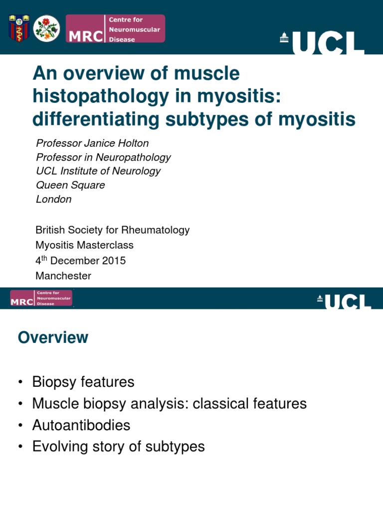 An Overview of Muscle Histopathology in Myositis: Differentiating ...