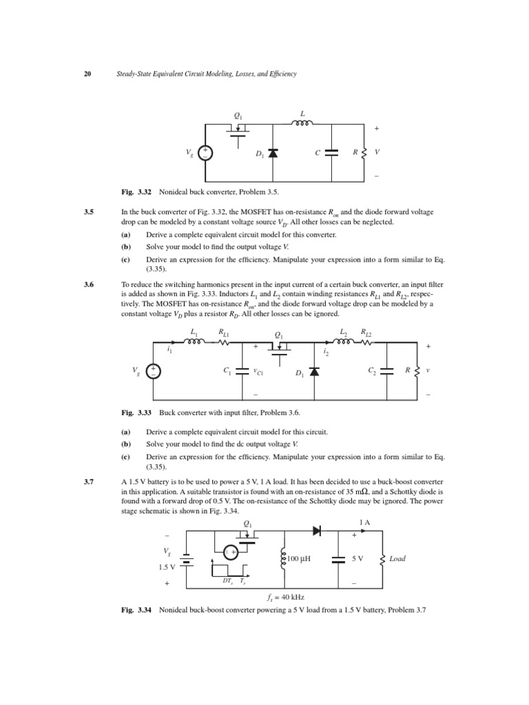 Steady-State Equivalent Circuit Modeling, Losses, and Efficiency | PDF