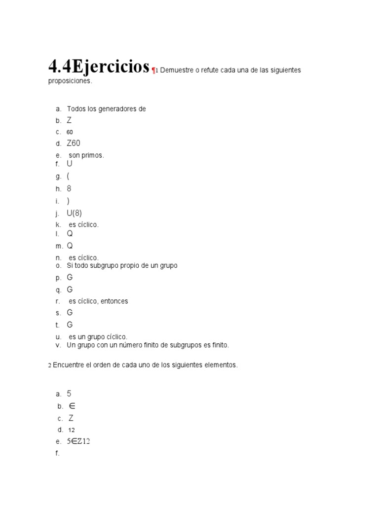 Ejercicios de Mate 03 | PDF | Matemáticas | Álgebra