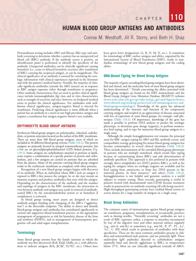Human Blood Group Antigen and Antibody | PDF | Blood Type | Antibody