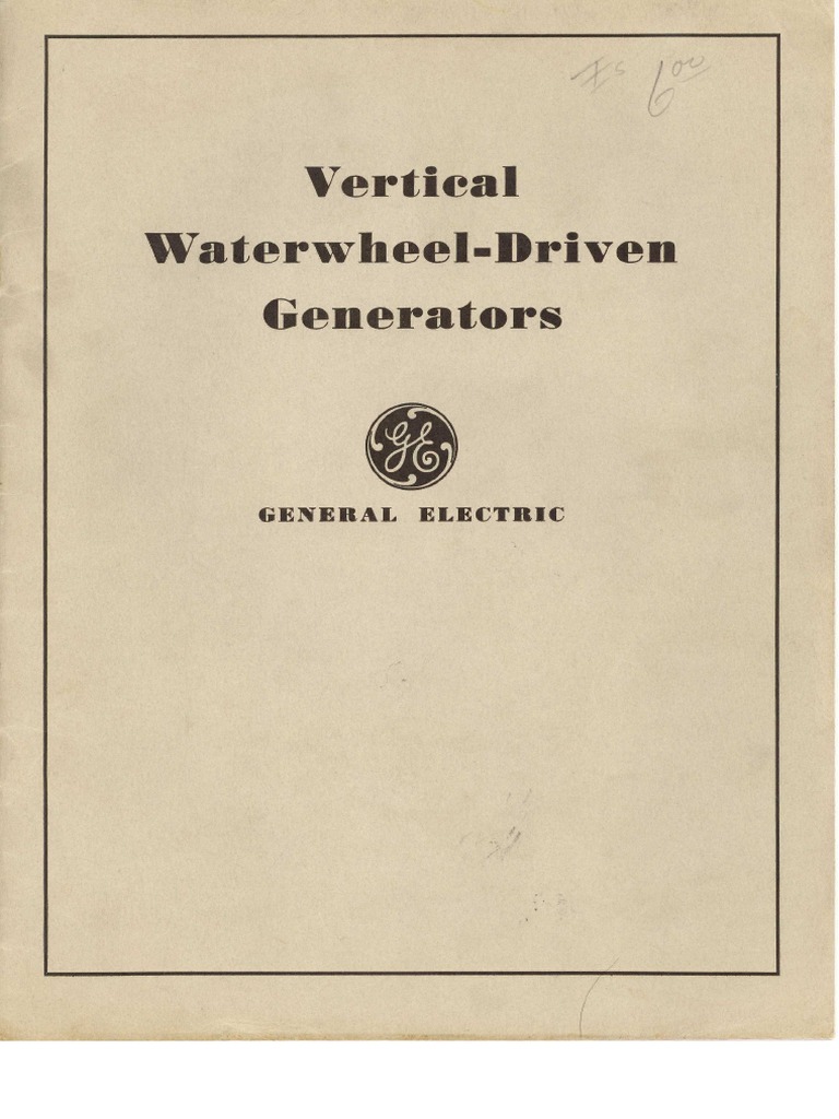 General Electric - Vertical Water Wheel Driven Generators DEC 1930 OCR ...