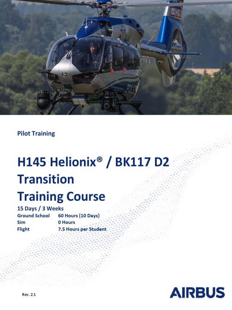 H145 Transition Pilot - POI - 3 Week Course | PDF | Helicopter ...