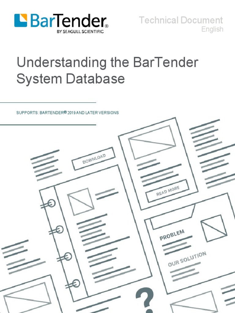 BarTender System Database | PDF | Databases | Command Line Interface