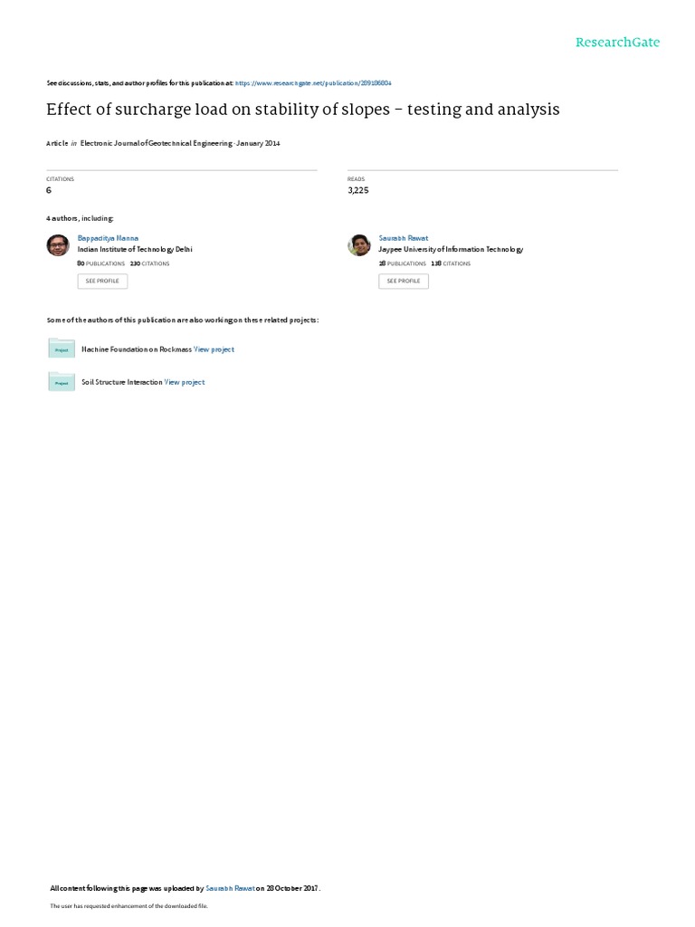 34.surcharge Load | PDF | Applied And Interdisciplinary Physics | Civil ...