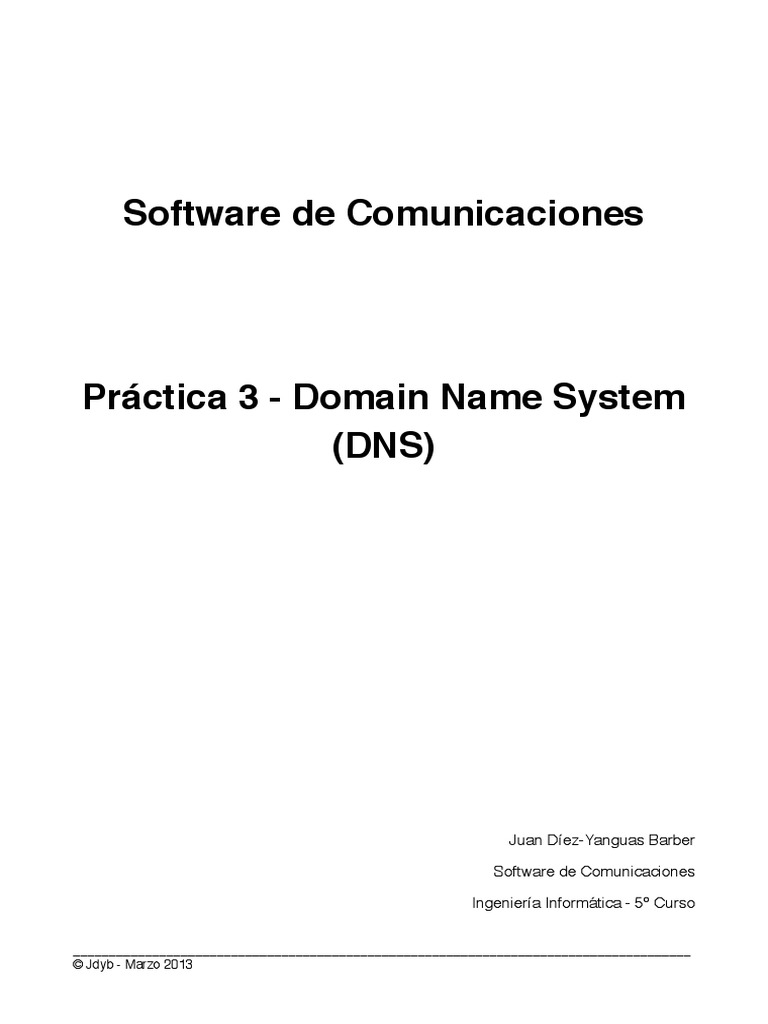 DNS Bind | PDF | sistema de nombres de dominio | Dirección IP