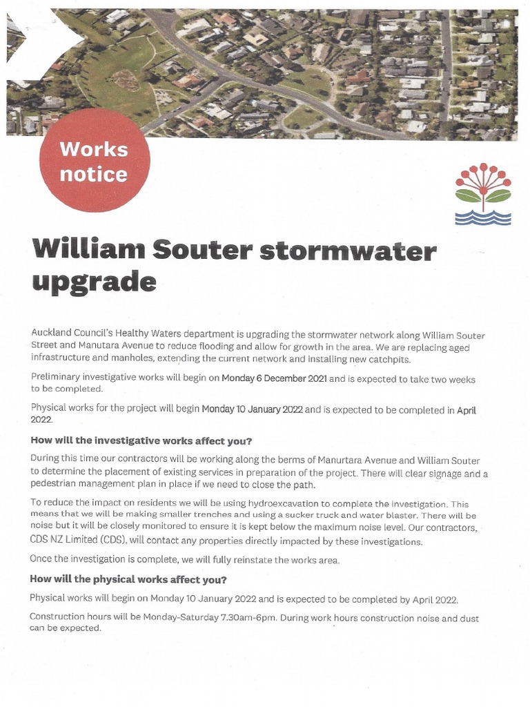 William Souter Stormwater Upgrade 1 | PDF