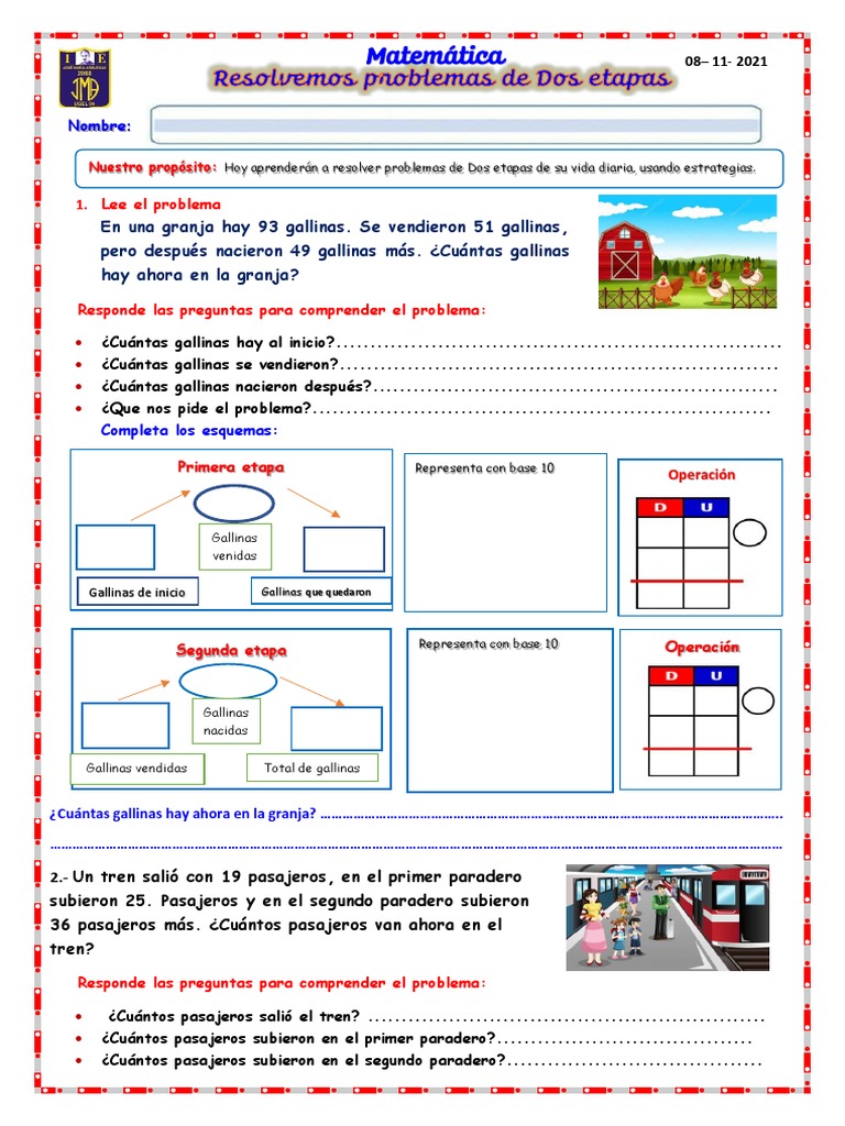 Resolvemos Problemas de Dos Etapas | PDF