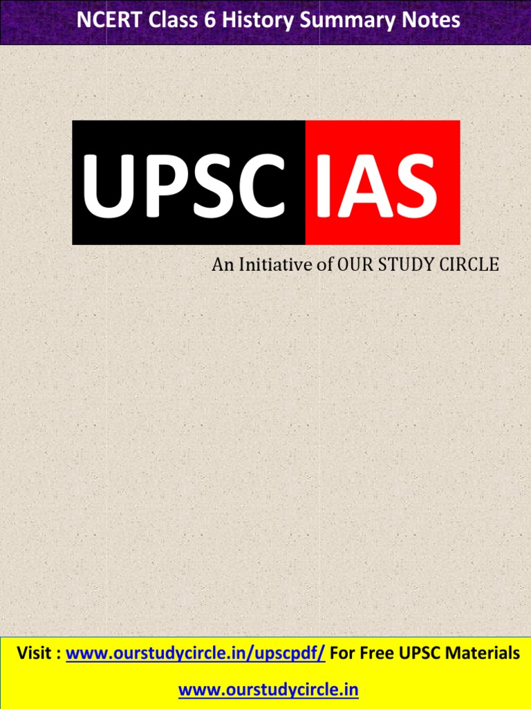 NCERT 6th History Notes | PDF