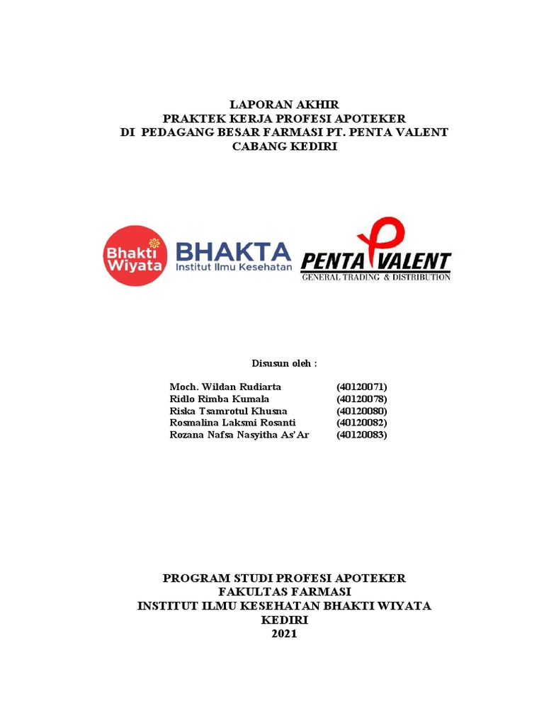 LAPORAN AKHIR PKPA PBF Fix NEW | PDF