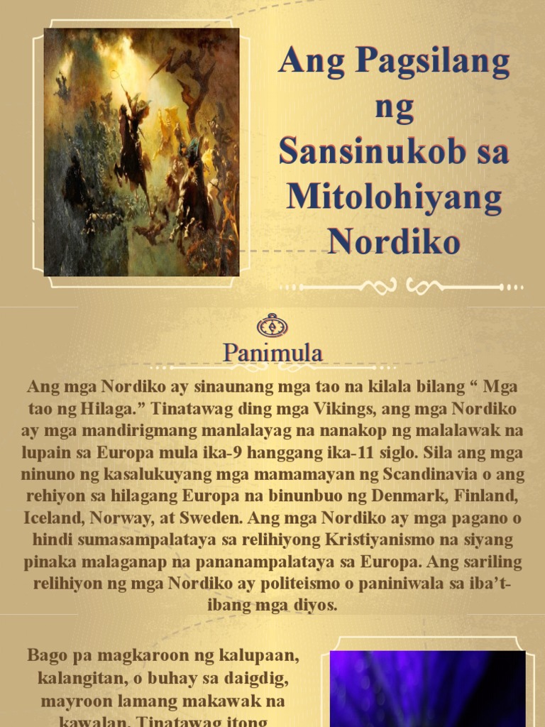 Grade 10 Ang Pagsilang NG Sansinukob Sa Mitolohiyang Nordiko (Autosaved ... Grade 10 Ang Pagsilang NG Sansinukob Sa Mitolohiyang Nordiko (Autosaved ...