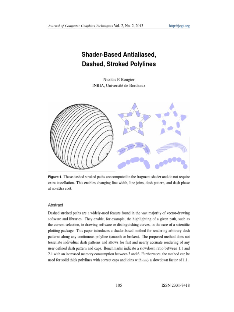 Shader-Based Rendering of Dashed Polylines | PDF | Rendering (Computer Graphics) | Texture Mapping