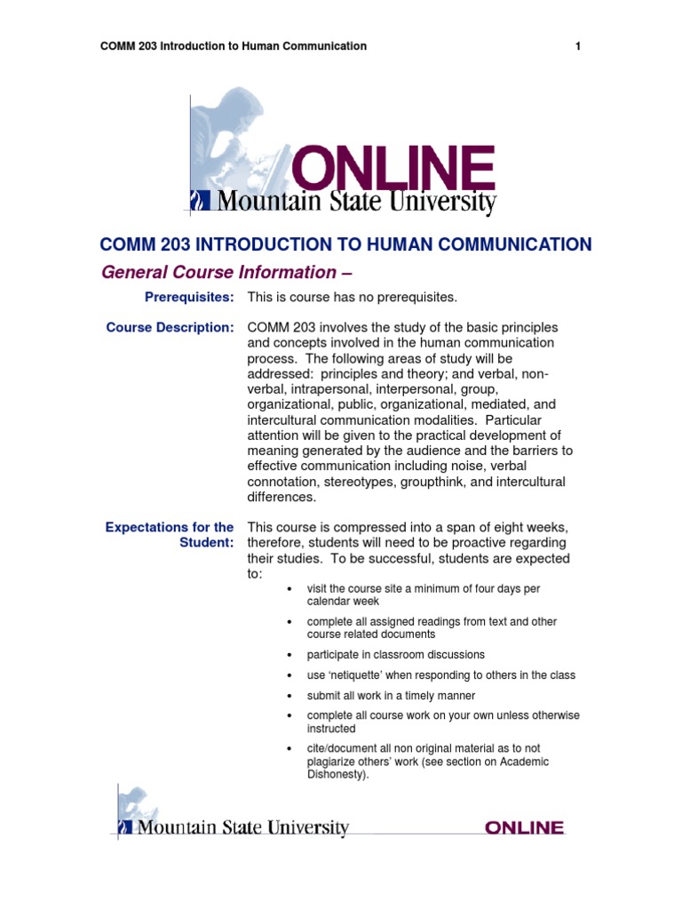 Introduction To Human Communication | Download Free PDF | Homework ...