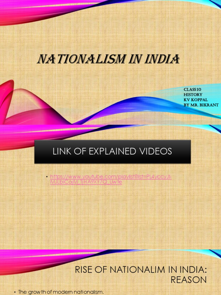 Nationalism in India PDF | PDF | Mahatma Gandhi | British Raj