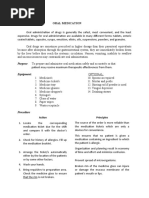 Checklist For Administering Oral Medication Steps Rationale | PDF ...