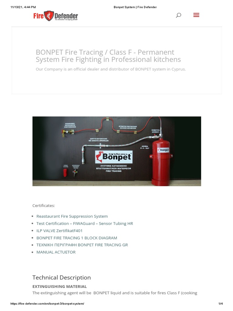 Bonpet System - Fire Defender | PDF | Pipe (Fluid Conveyance) | Fires