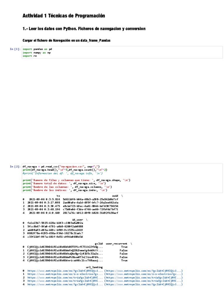 Act1 - 7 - Jupyter Notebook | PDF | Ciencias de la Computación | Datos