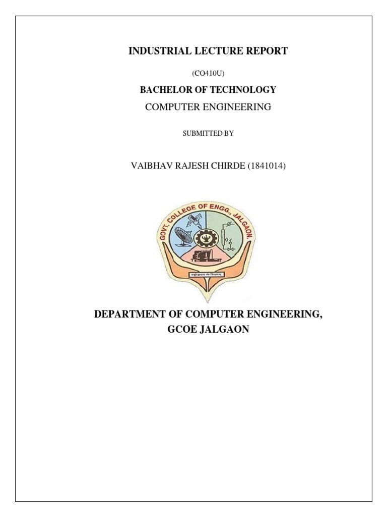 Industrial Lecture Report | PDF | Cloud Computing | Microsoft Azure