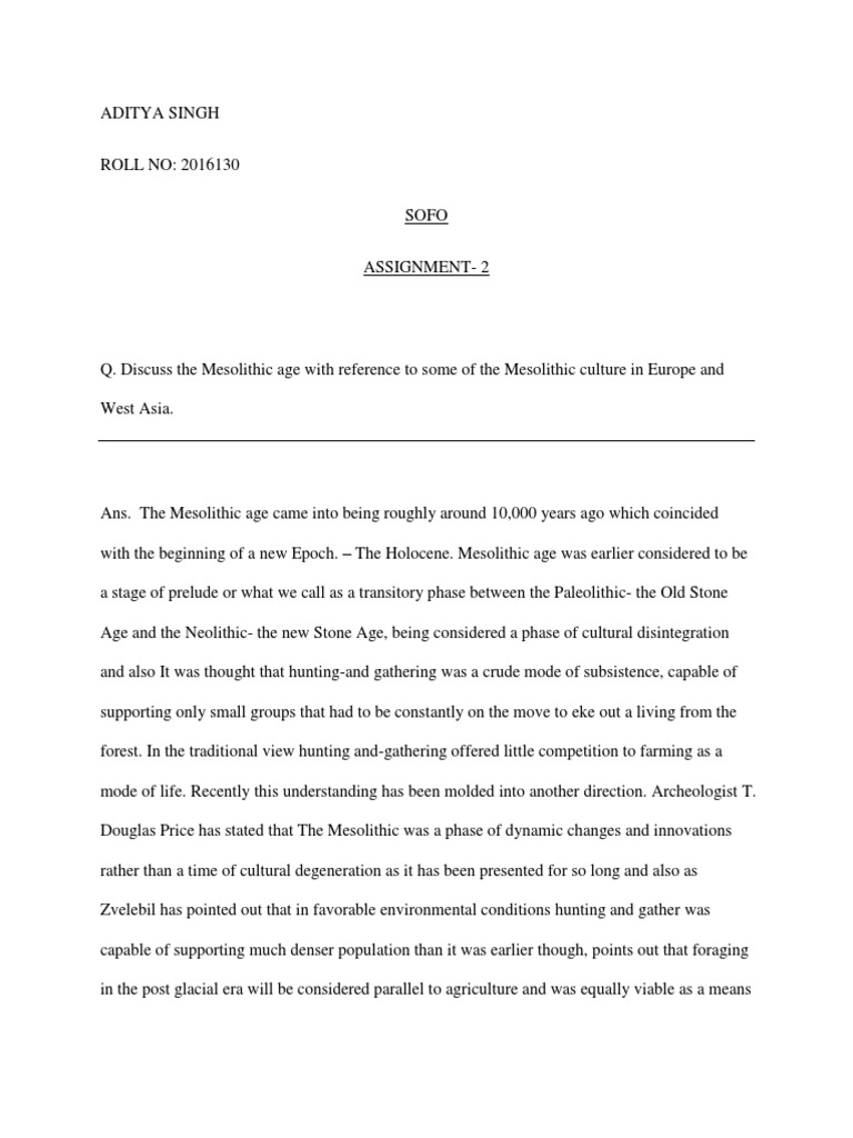 Aditya Singh 2016130 Sofo 1st Year Assignment2 | PDF