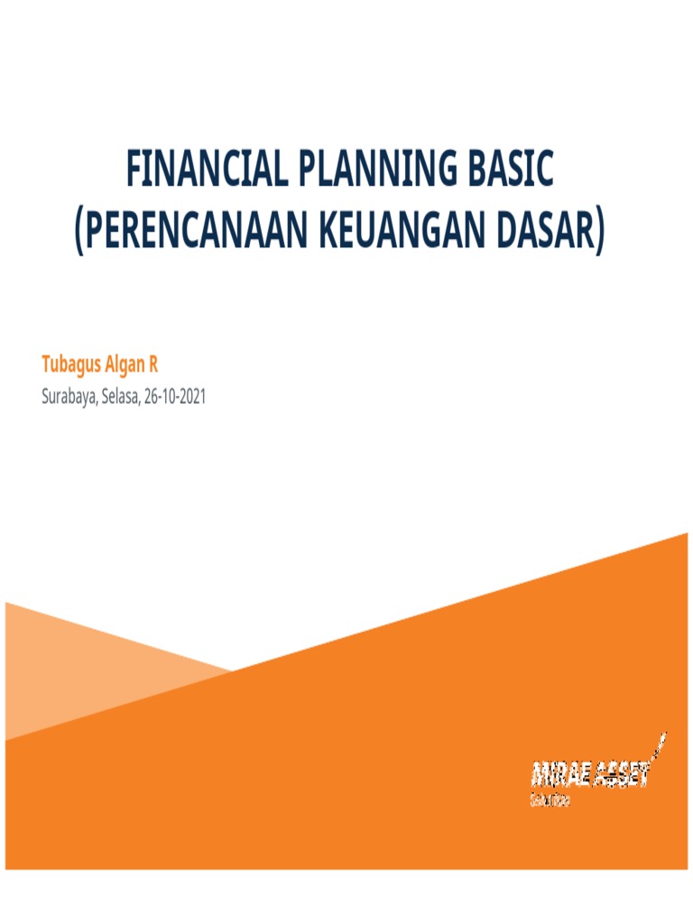 Financial Planing Basic | PDF
