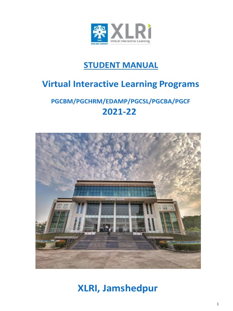 Student Manual for Virtual Interactive Learning Programs | PDF ...
