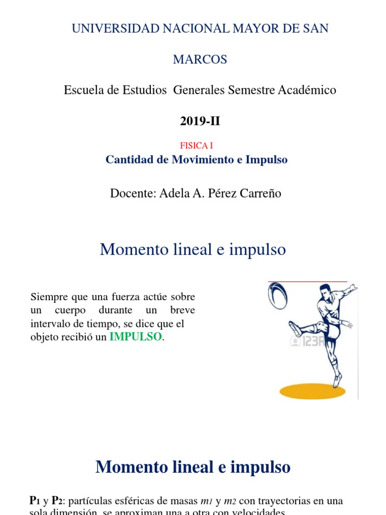 Momento Lineal e Impulso | PDF | Impulso | Masa