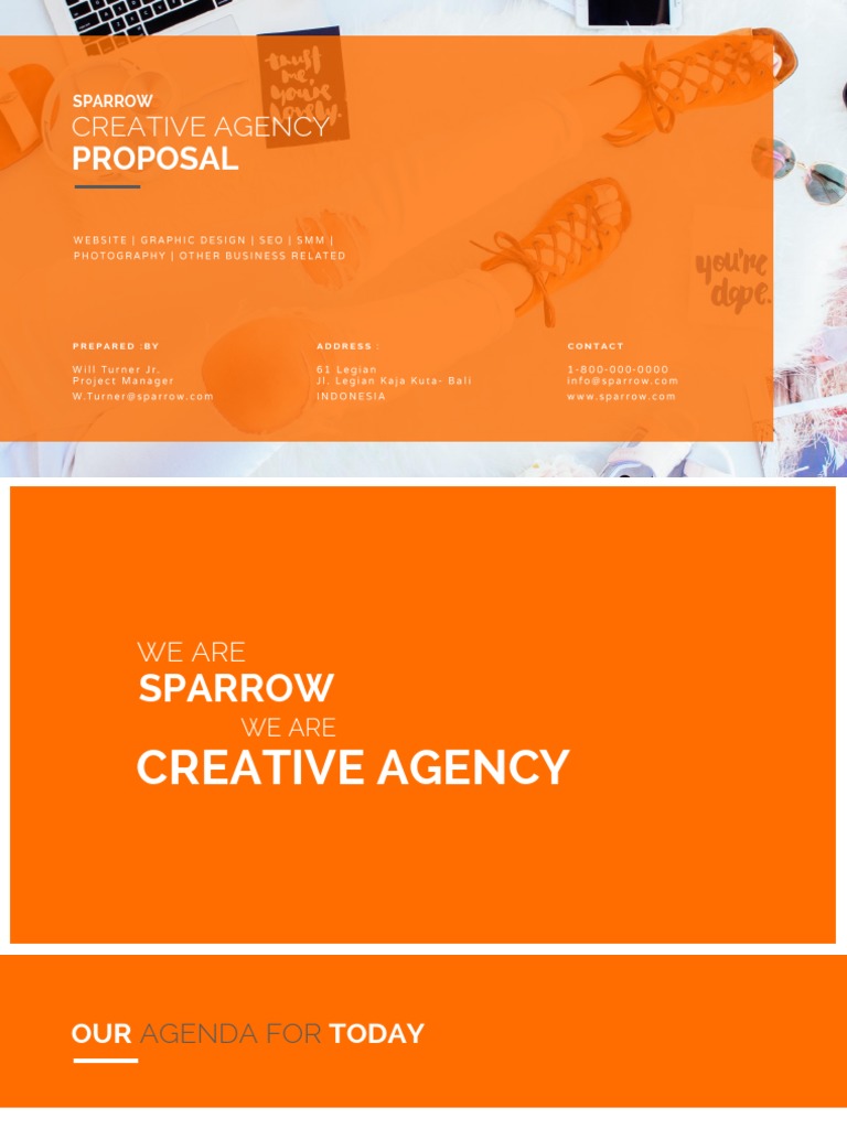 Sparrow - Creative Agency Powerpoint Presentation | PDF | Marketing | Sales