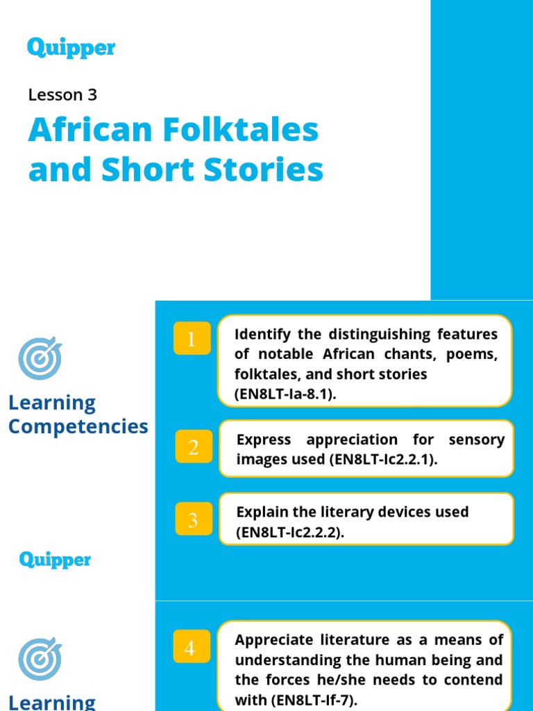 English 8 - Unit 1 - Lesson 3 - African Folktales and Short Stories ...