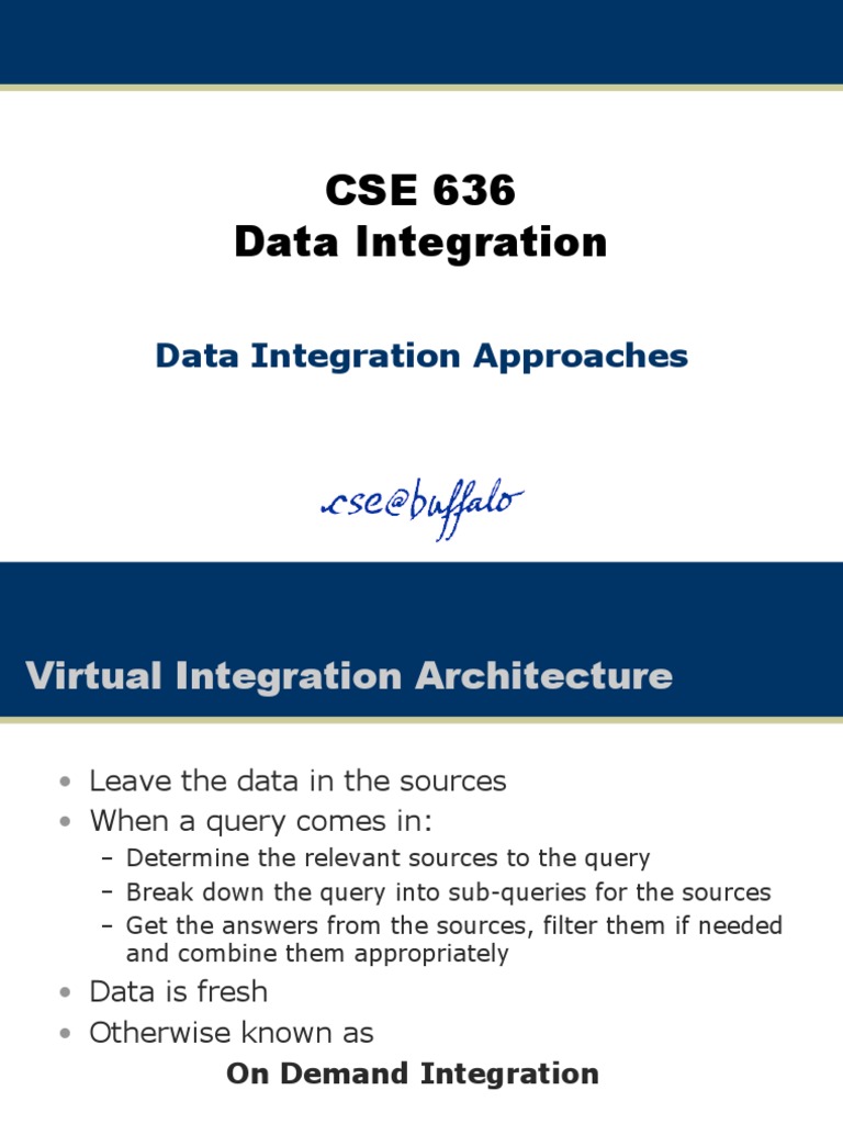 Data Integration Approaches | PDF | Xml Schema | Computing