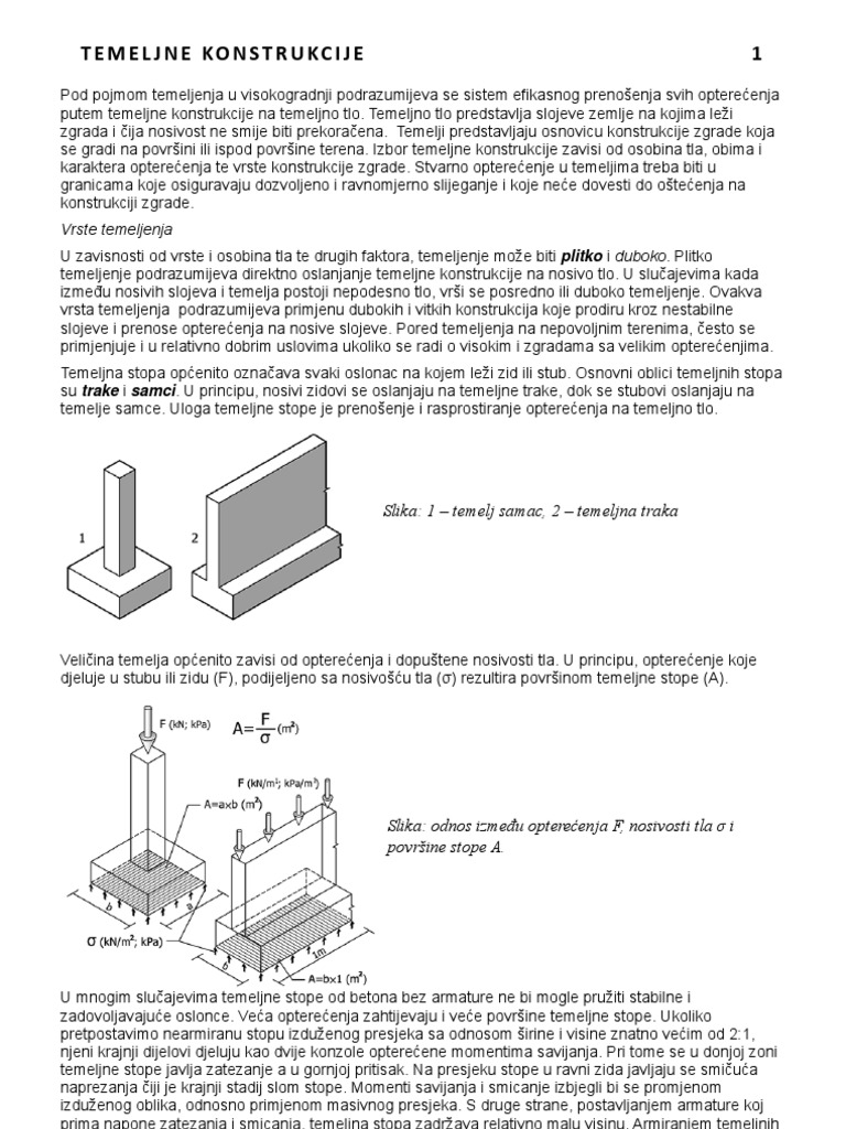 TEMELJI - Osnovne Informacije | PDF