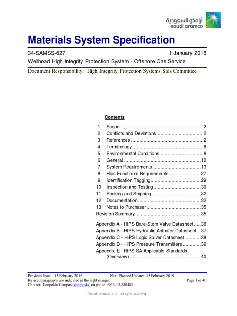 34 Samss 627 | Download Free PDF | Valve | Electromagnetic Interference