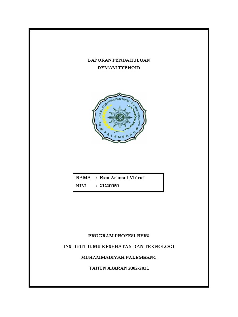 LP Demam Thypoid | PDF