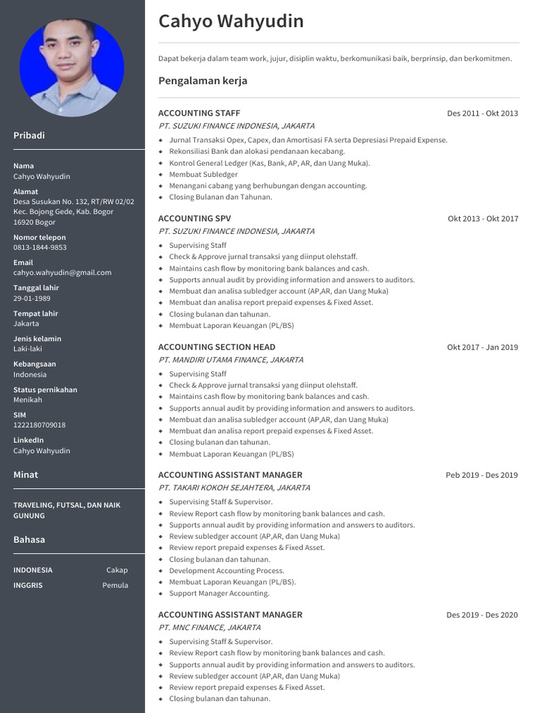 Contoh CV | PDF | Corporations | Business