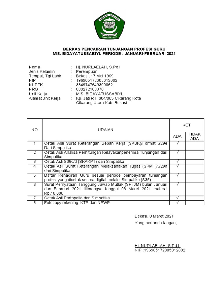 Cover Pemberkasan | PDF