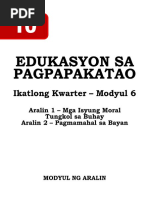 EsP 10 Modyul 1 Unang Linggo Q4 6.docxDIVISIONslm | PDF